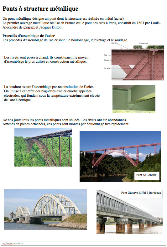 -3.3- Ressources : les types de ponts